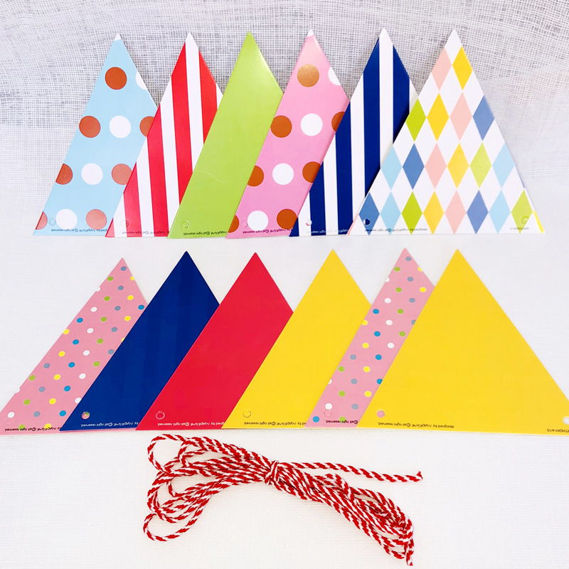 Custom jacquard triangle flag - Cheap Custom Flags