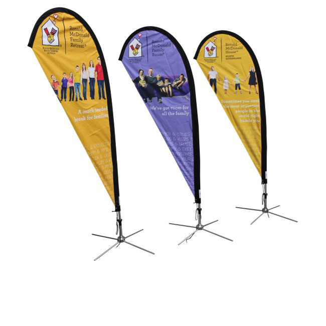 Customized outdoor advertising teardrop flag - Cheap Custom Flags