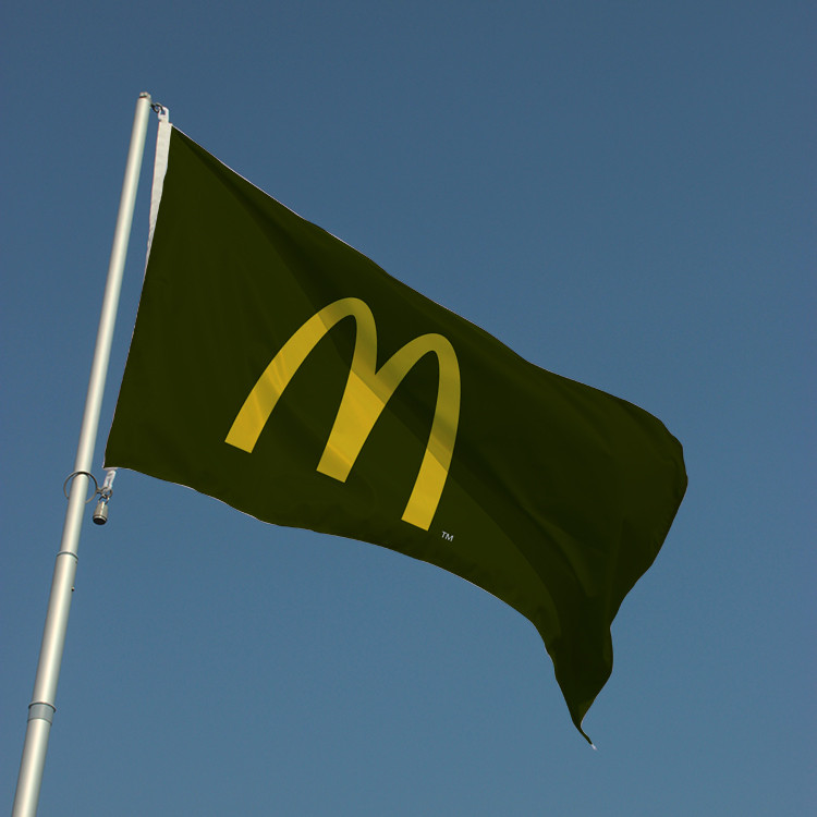 Customized McDonald's flag - Cheap Custom Flags