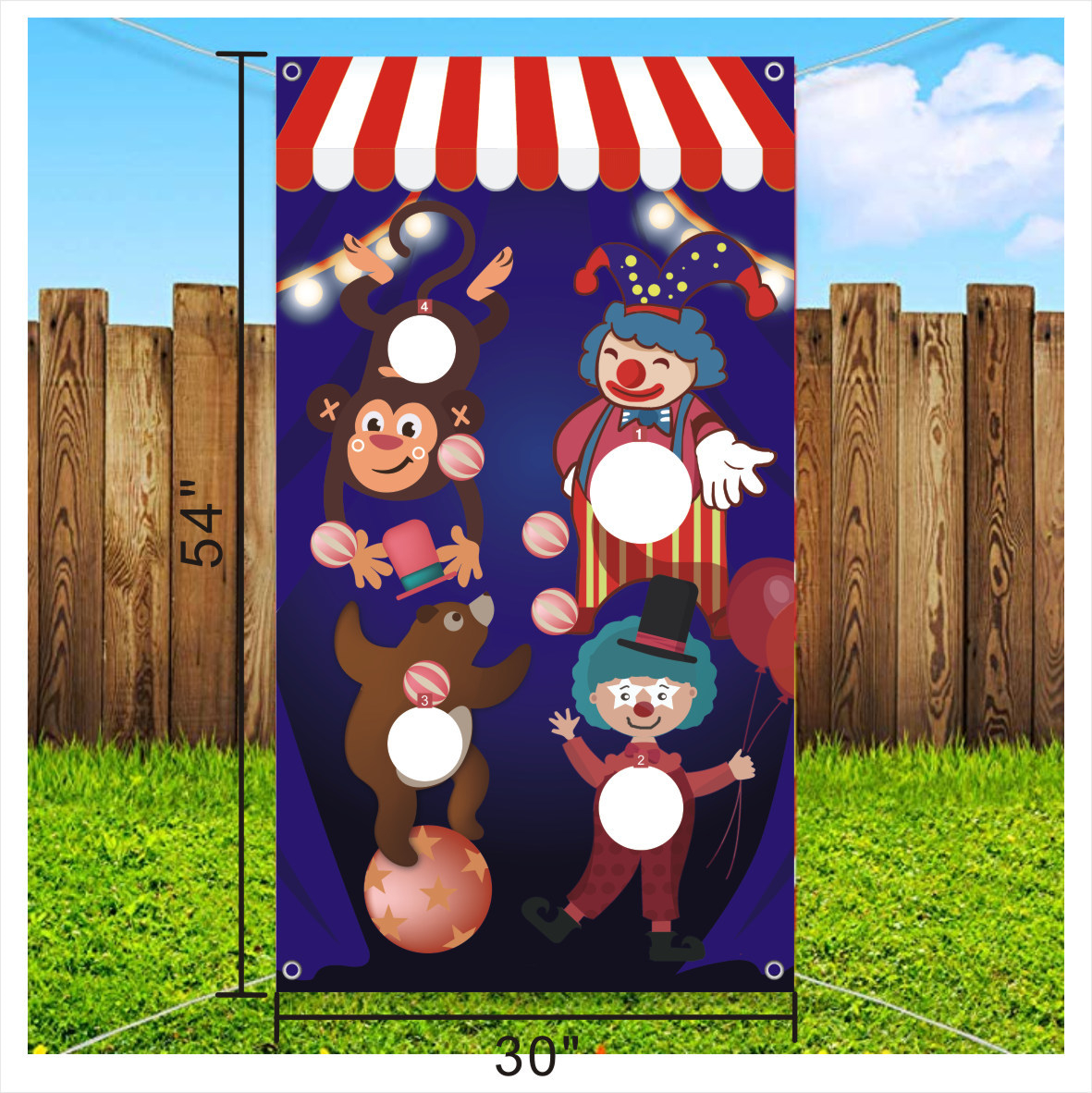 Custom humor clown flag - Cheap Custom Flags