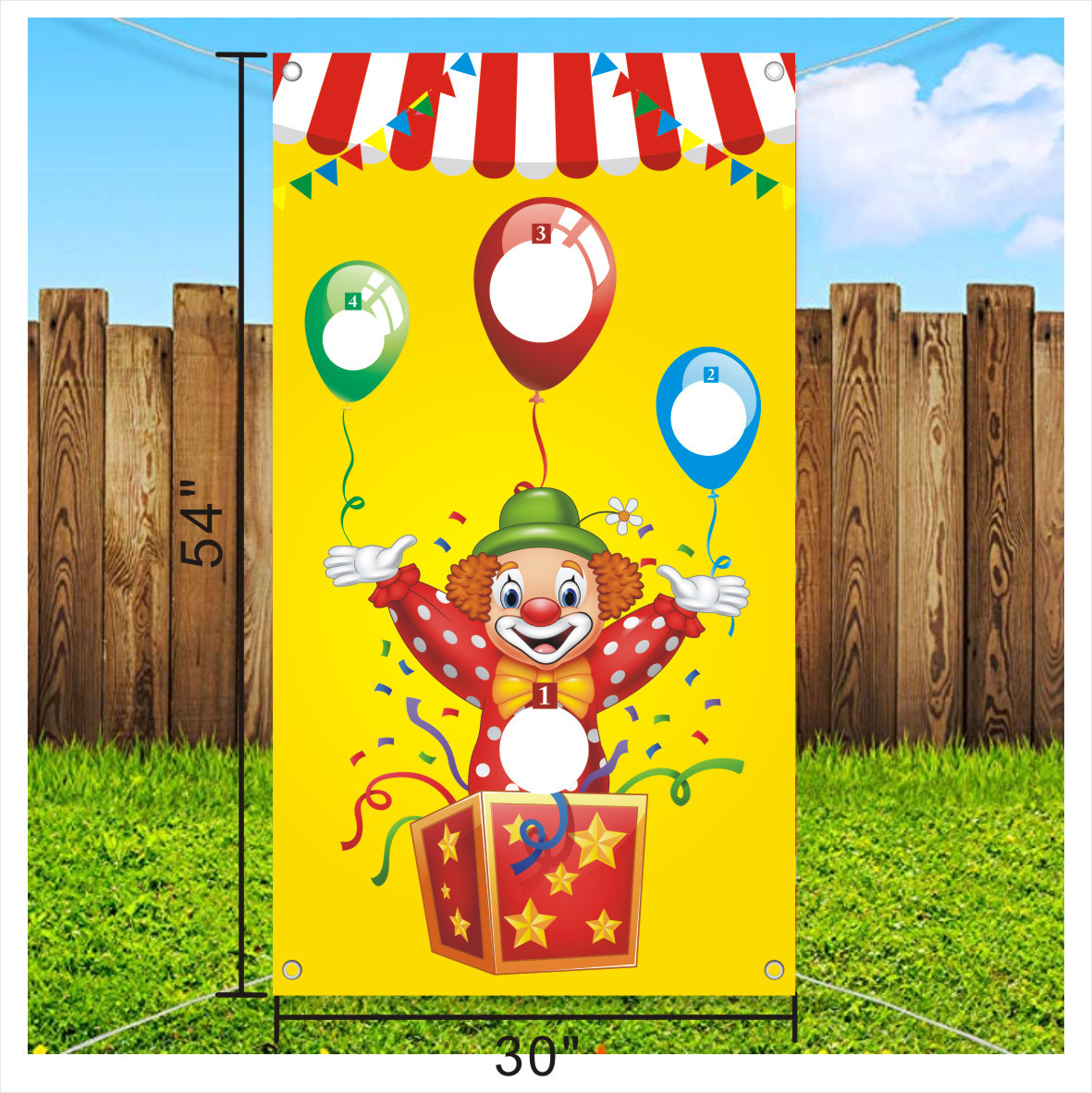 Custom humor clown flag - Cheap Custom Flags