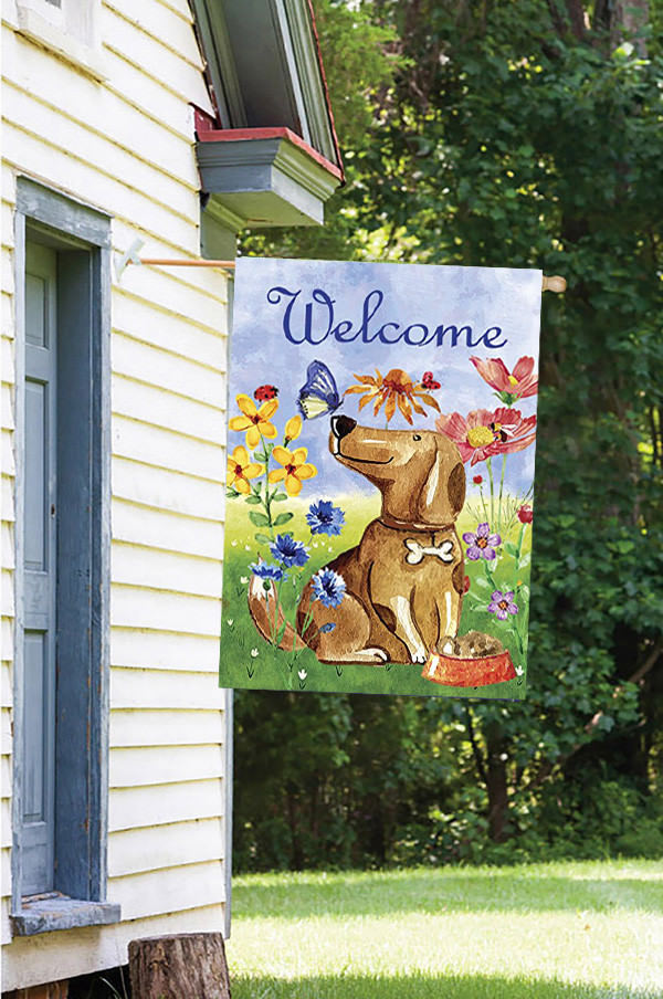 Custom made cute dog flags - Cheap Custom Flags