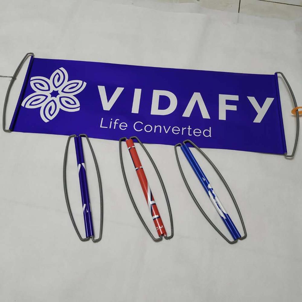 Custom made small telescopic flags - Cheap Custom Flags
